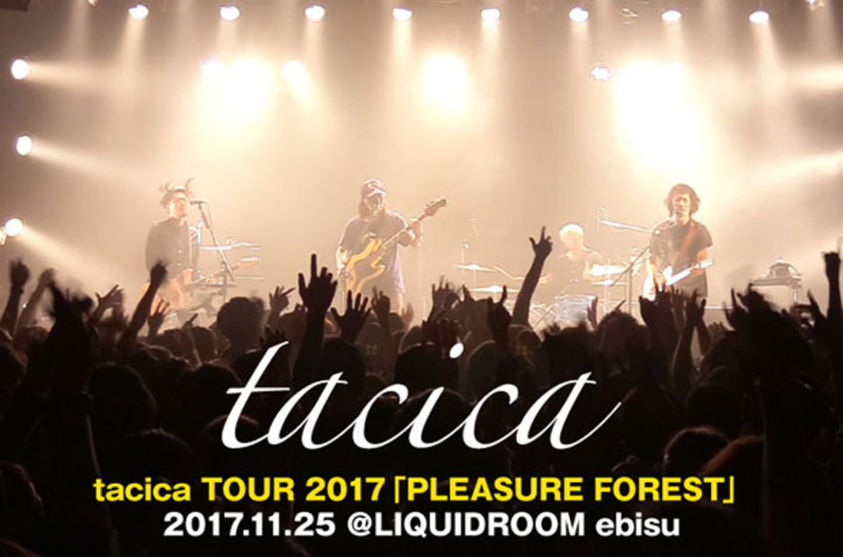 tacicaのライヴ・レポート公開。メンバーとサポートの枠を超え、ミュージシャンとして響き合う4人で新フェーズ体現したツアー・ファイナル、LIQUIDROOM公演をレポート